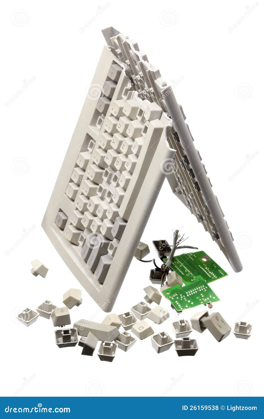 Broken Keyboard Royalty-Free Stock Image | CartoonDealer.com #11690536
