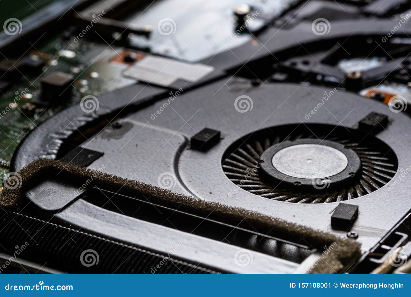 Broken Computer Laptop Hardware Stock Image - Image of motherboard ...
