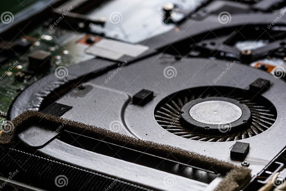 Broken Computer Laptop Hardware Stock Image - Image of motherboard ...