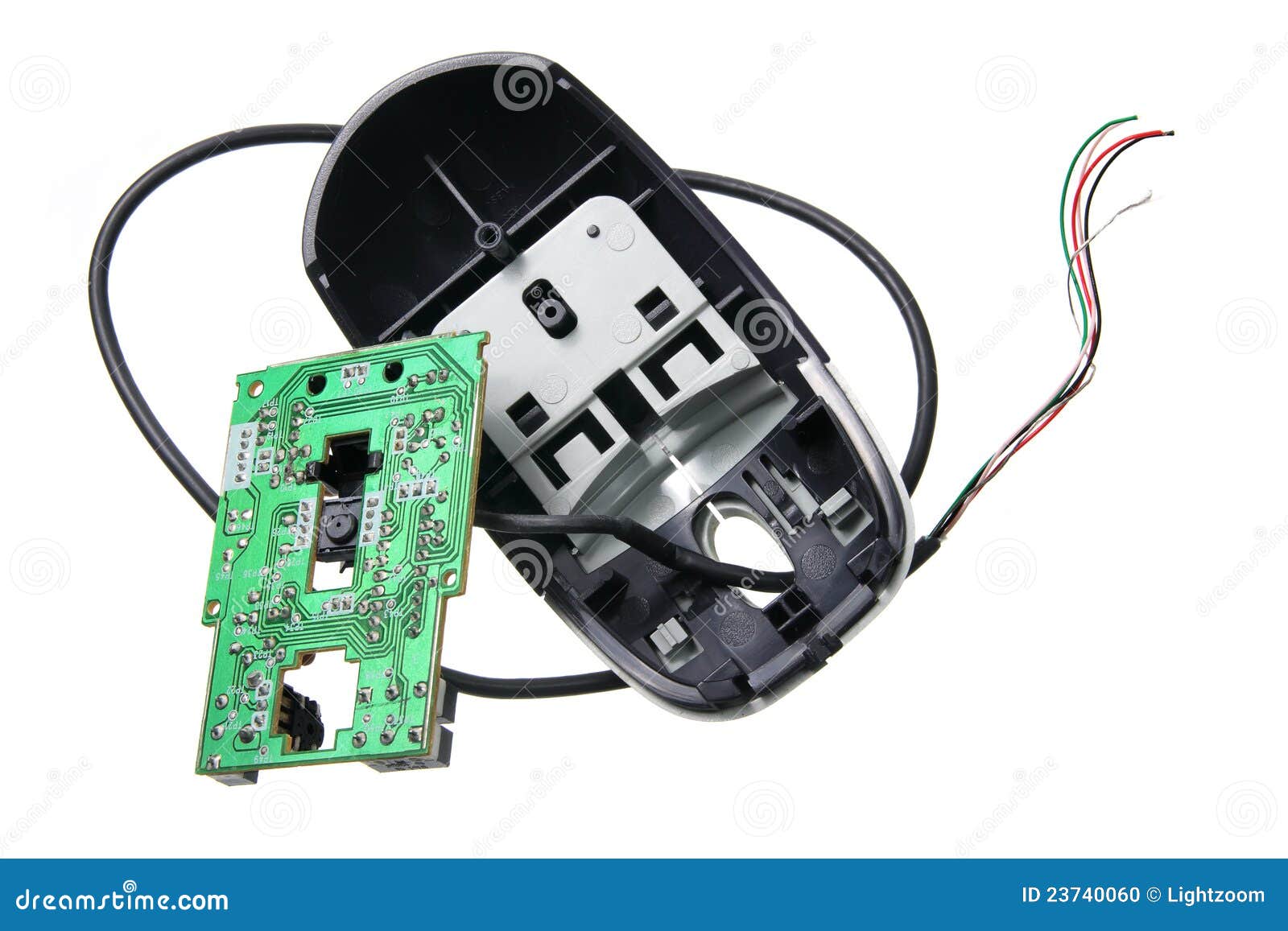 Broken Computer Mouse stock photo. Image of wire, circuit - 23740060