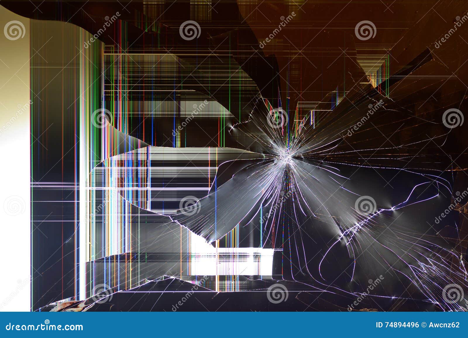 Broken computer screen stock photo. Image of busted, pattern - 74894496