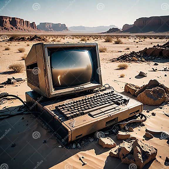 Broken Computer Server Cause Data Leak To Public Stock Illustration ...