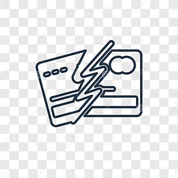 Broken Concept Vector Linear Icon Isolated on Transparent Background ...