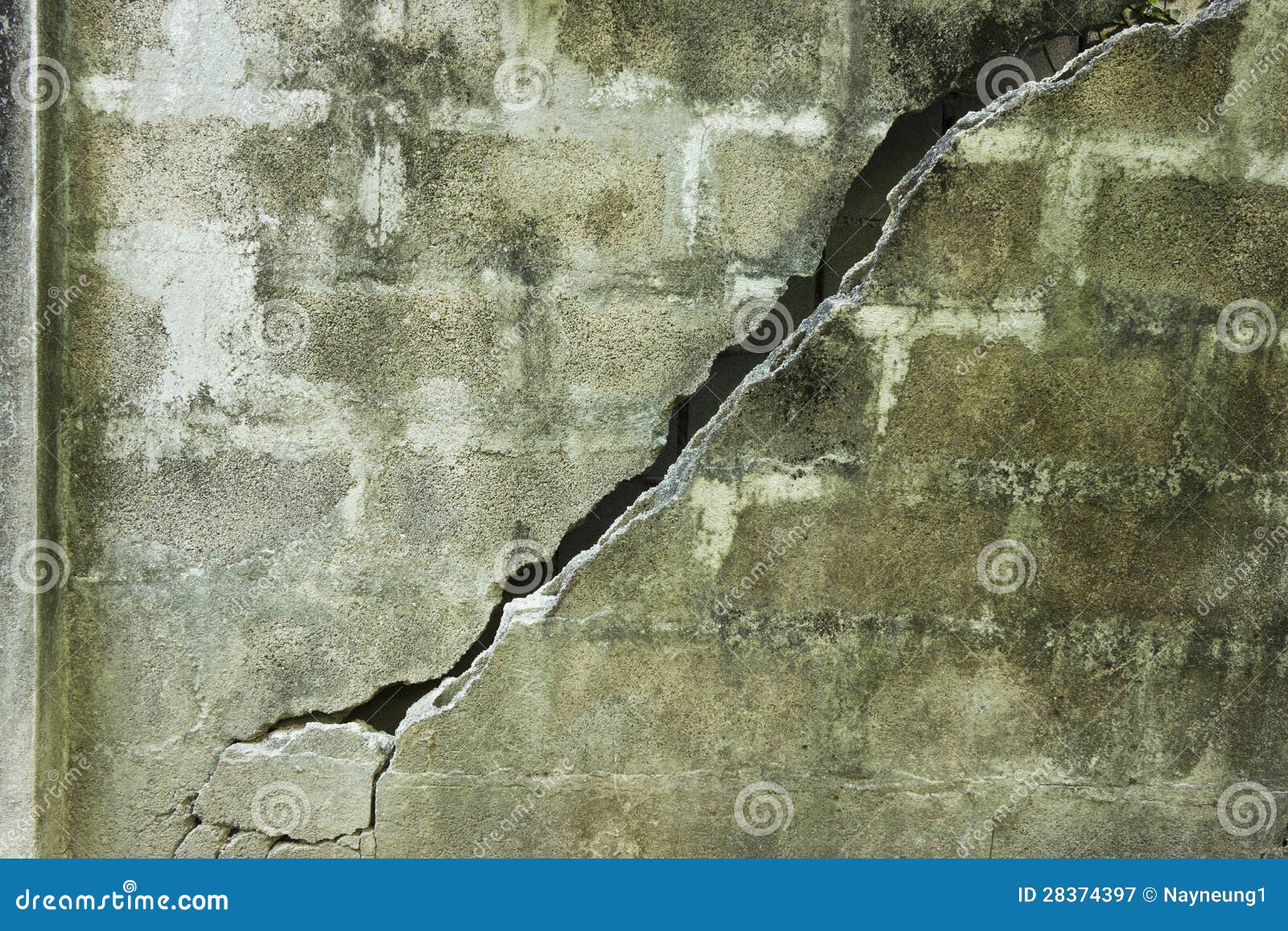 Broken concrete wall stock image. Image of material, brick - 28374397