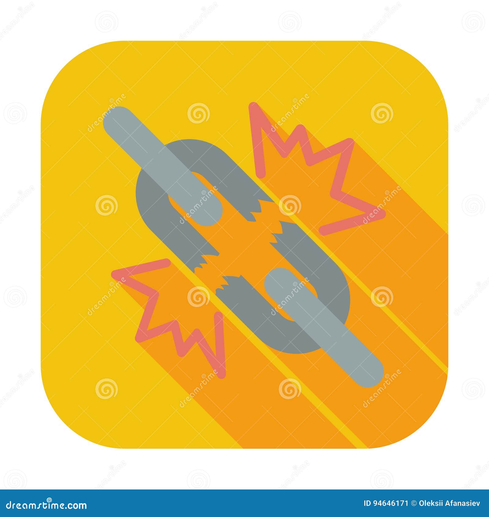 Broken Connection Single Icon Stock Vector - Illustration of object ...