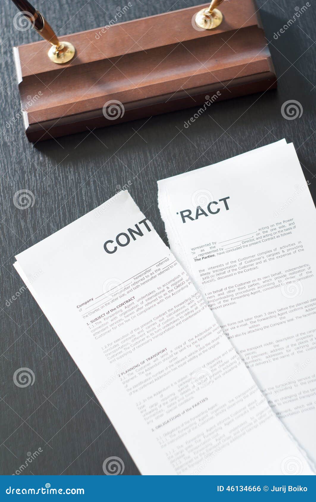 Broken Contract stock photo. Image of lawyer, destroy - 46134666
