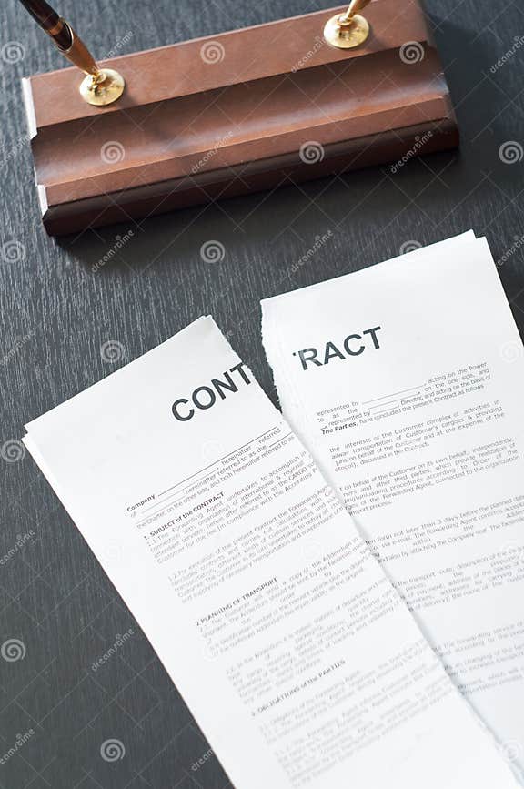 Broken Contract stock photo. Image of lawyer, destroy - 46134666