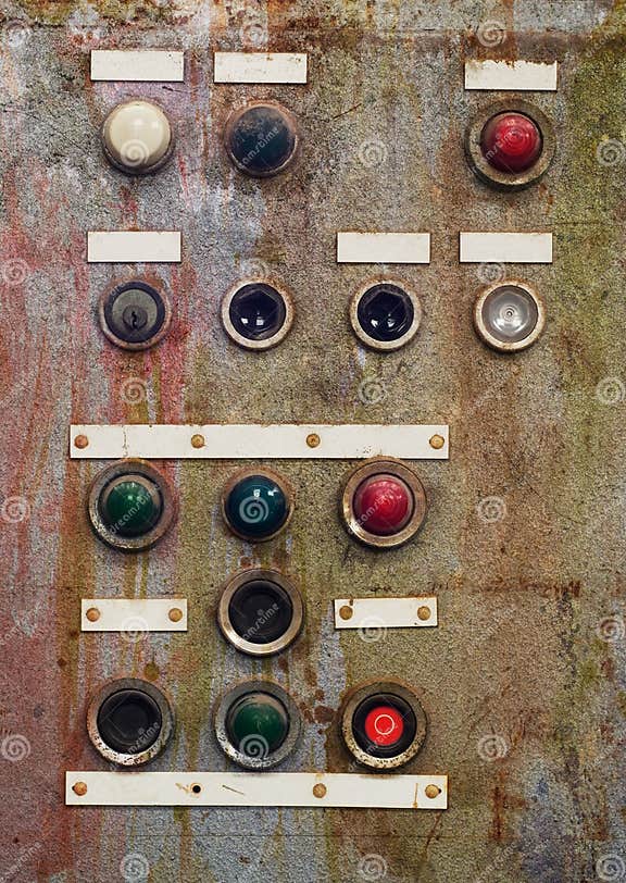 Broken Control Panel, Grunge Stock Image - Image of indicator, iron ...