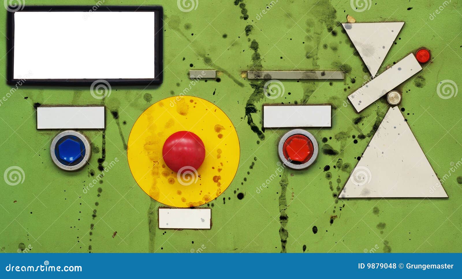 Broken Control Panel, Grunge Stock Photo - Image of cracks, decoration ...