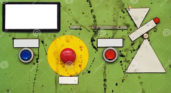 Broken Control Panel, Grunge Stock Photo - Image of cracks, decoration ...