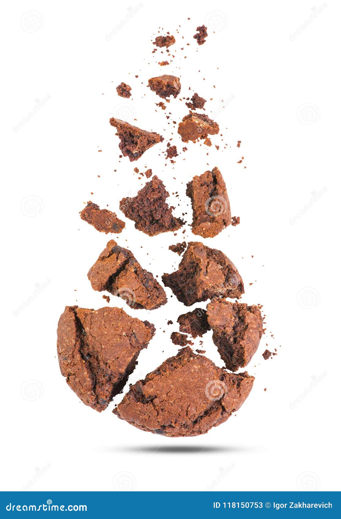 Broken cookie stock image. Image of cookie, chip, healthy - 118150753