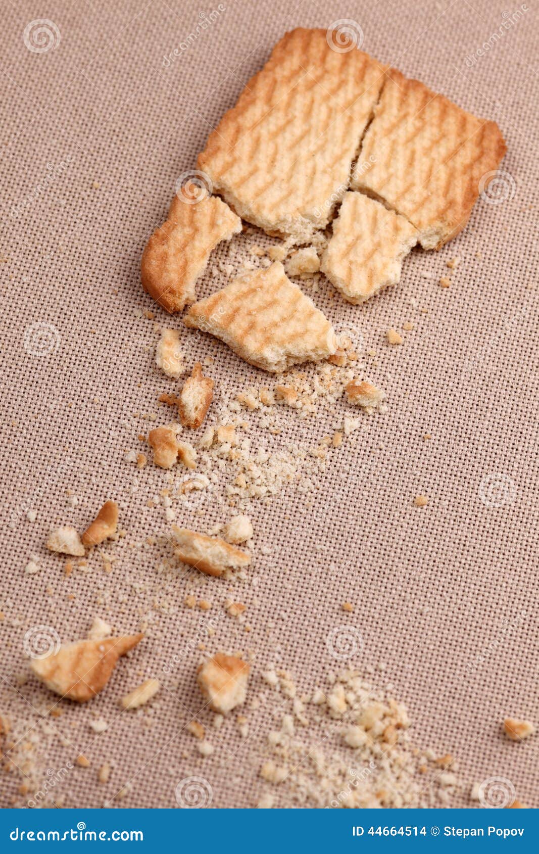 Broken cookie stock photo. Image of crushed, broken, cookie - 44664514