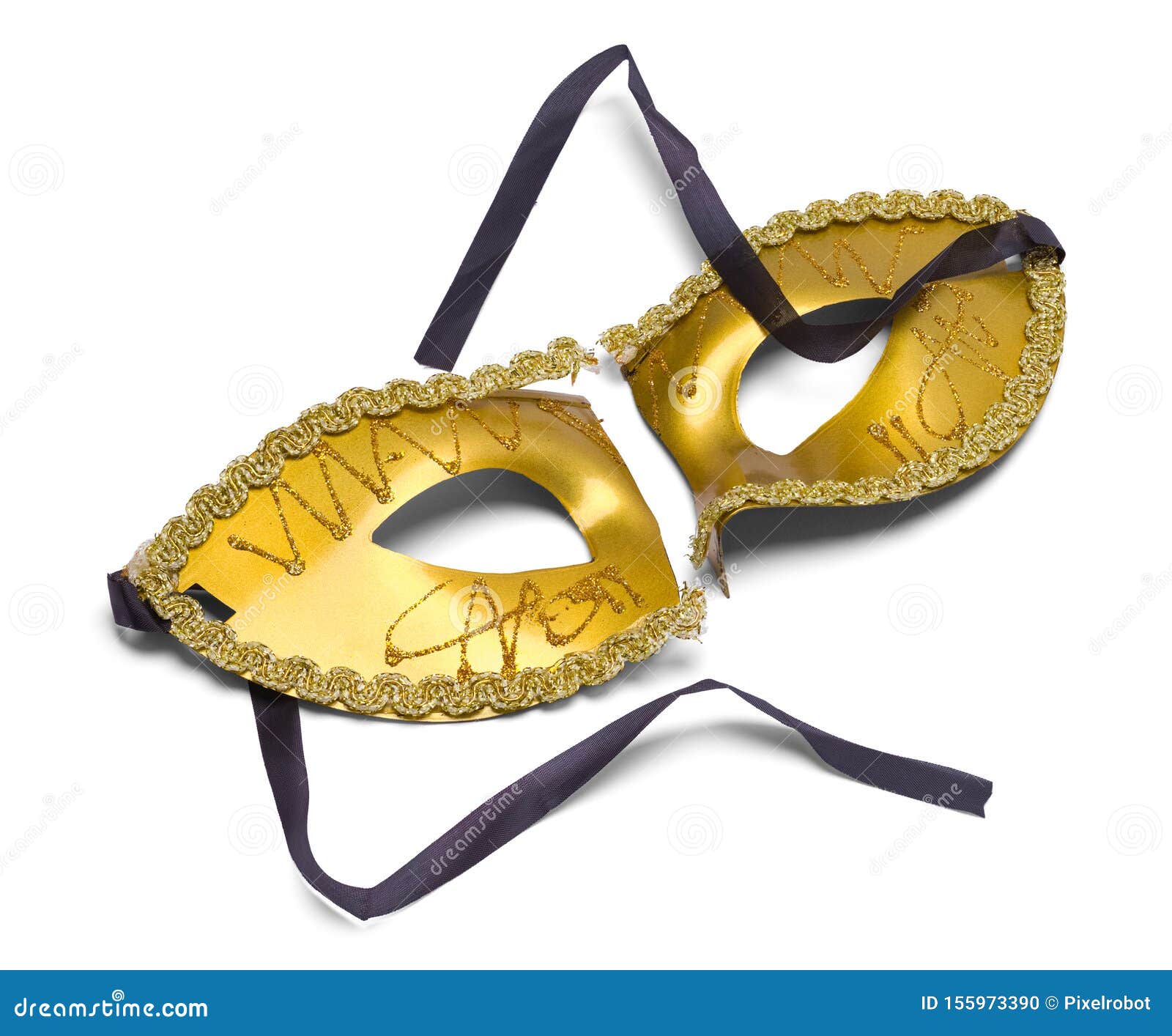Broken Costume Mask stock photo. Image of plastic, dress - 155973390