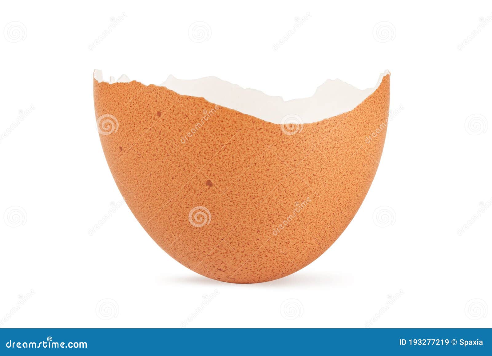Broken Crack Egg Shell Isolated on White Background Stock Image - Image ...
