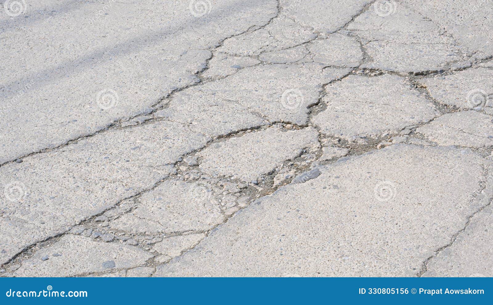 Broken Crack Lines Texture on Surface of the Old Damaged Concrete Road ...