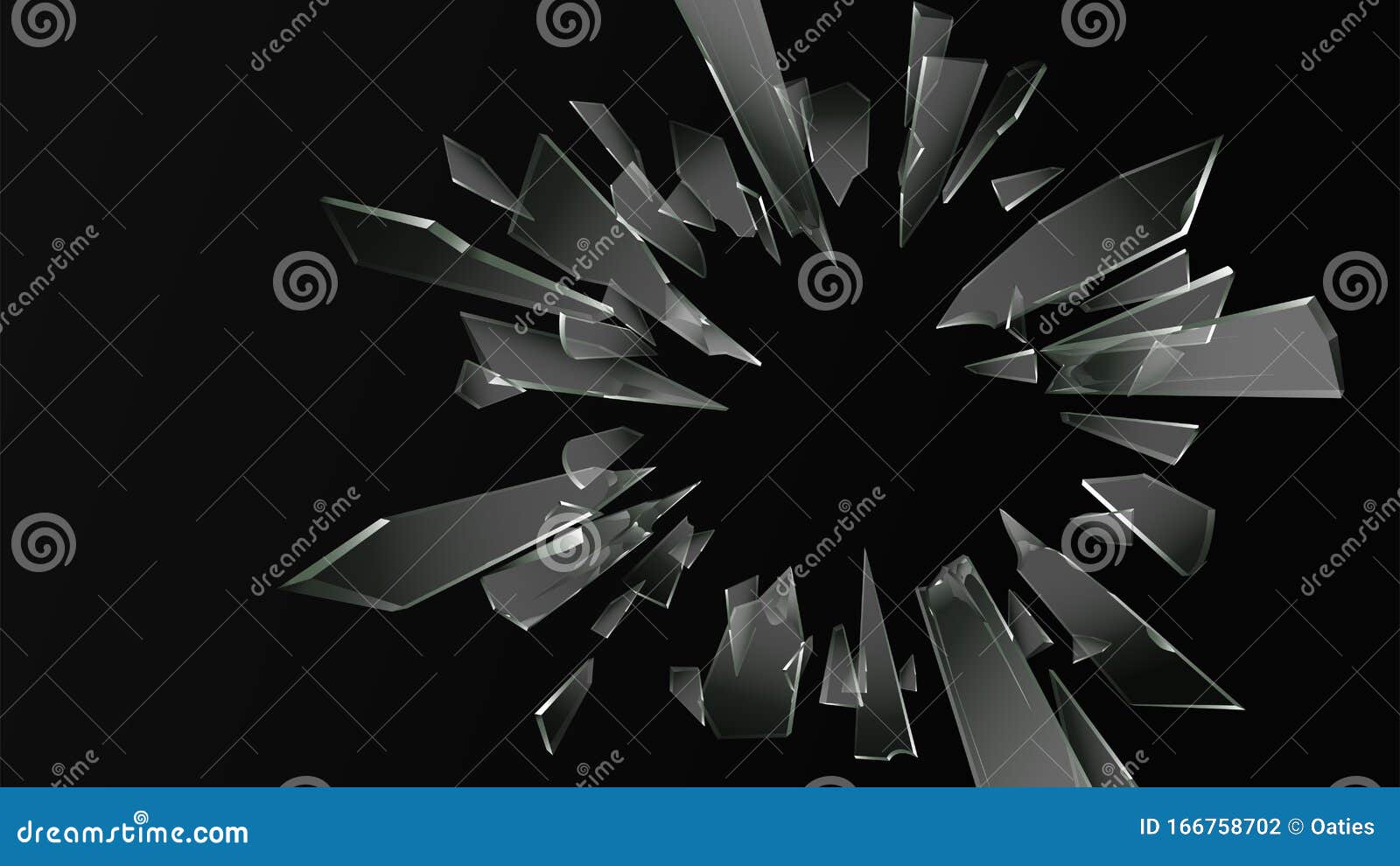 Broken Cracked Tooth In Cartoon Flat Style. Vector Illustration Of ...