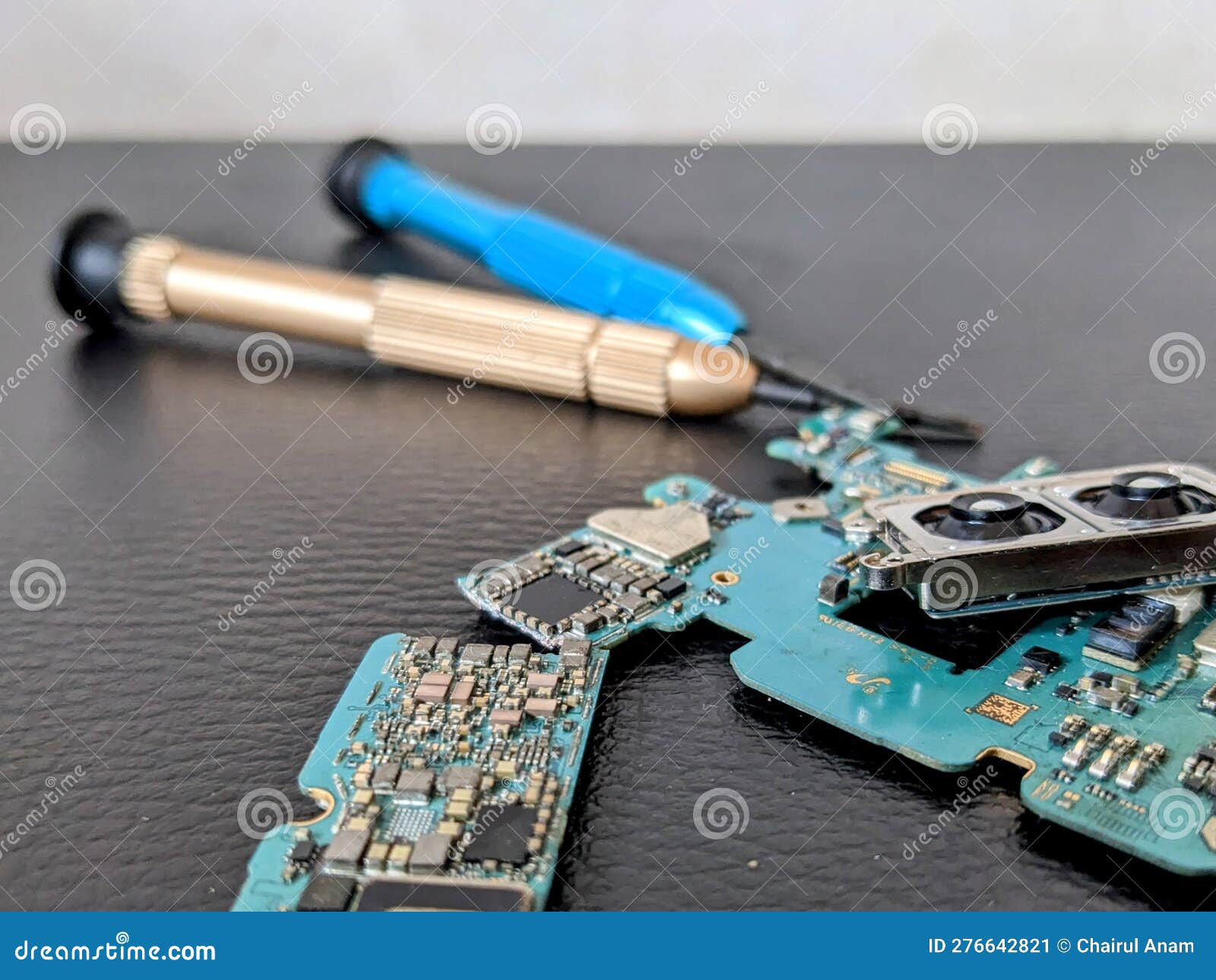 Broken and Cracked Phone Main Board Stock Image - Image of broken ...