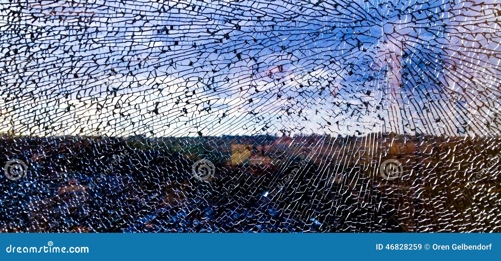Broken crashed glass stock image. Image of window, close - 46828259