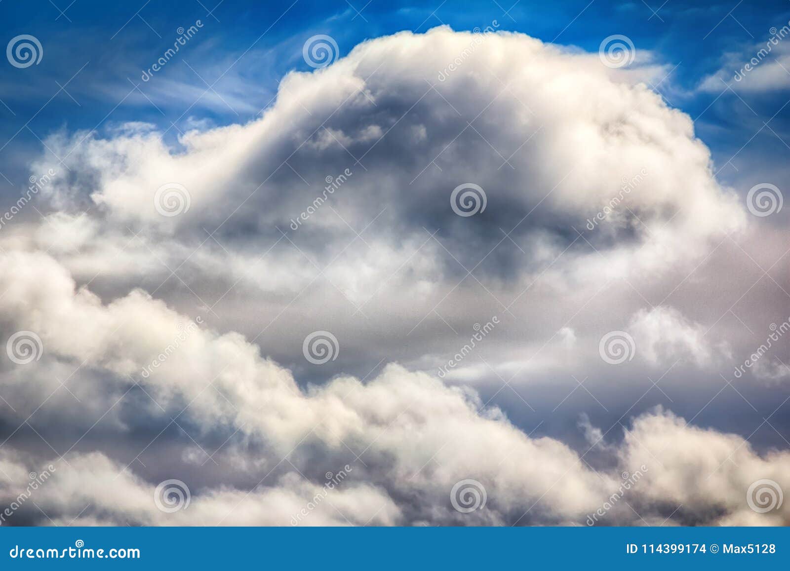 Broken Cumulus clouds stock photo. Image of cloudiness - 114399174