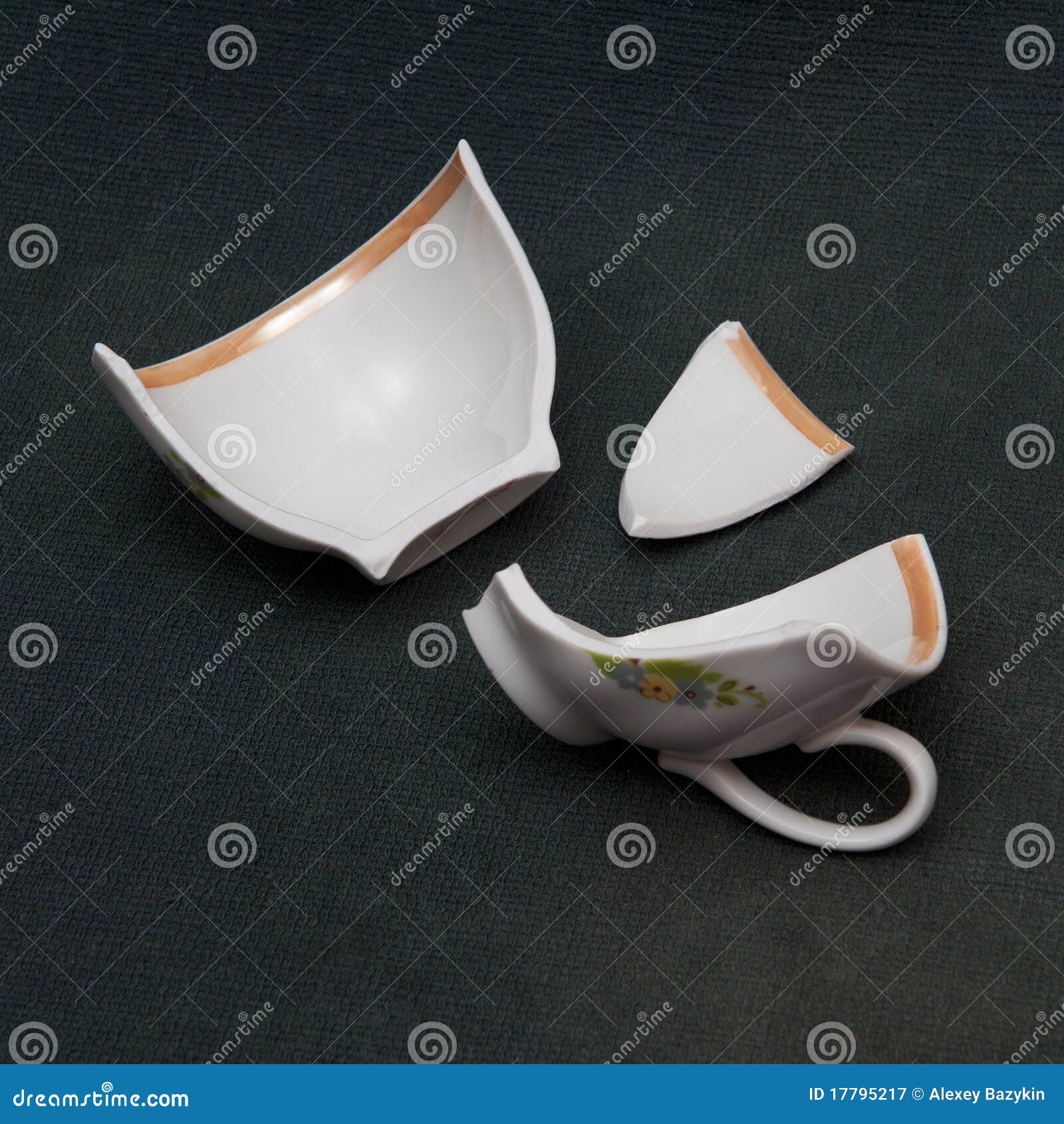 Broken cup stock image. Image of black, segment, shattered - 17795217