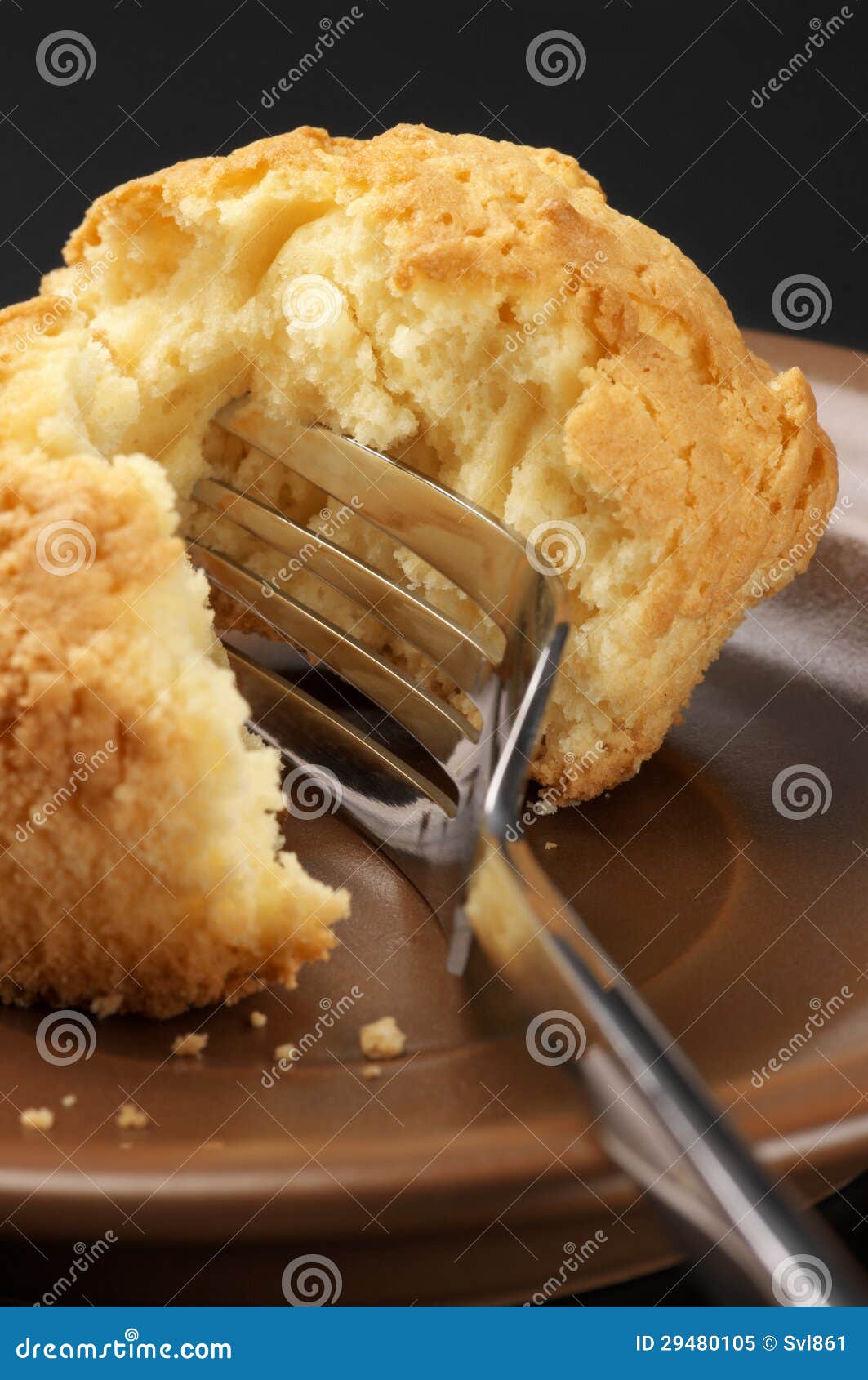 Broken cupcake stock image. Image of snack, plate, unhealthy - 29480105