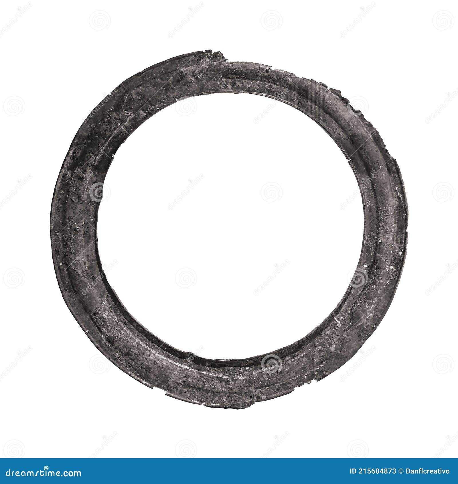 Broken Ancient Circle Sculpture Stock Image - Image of grunge ...