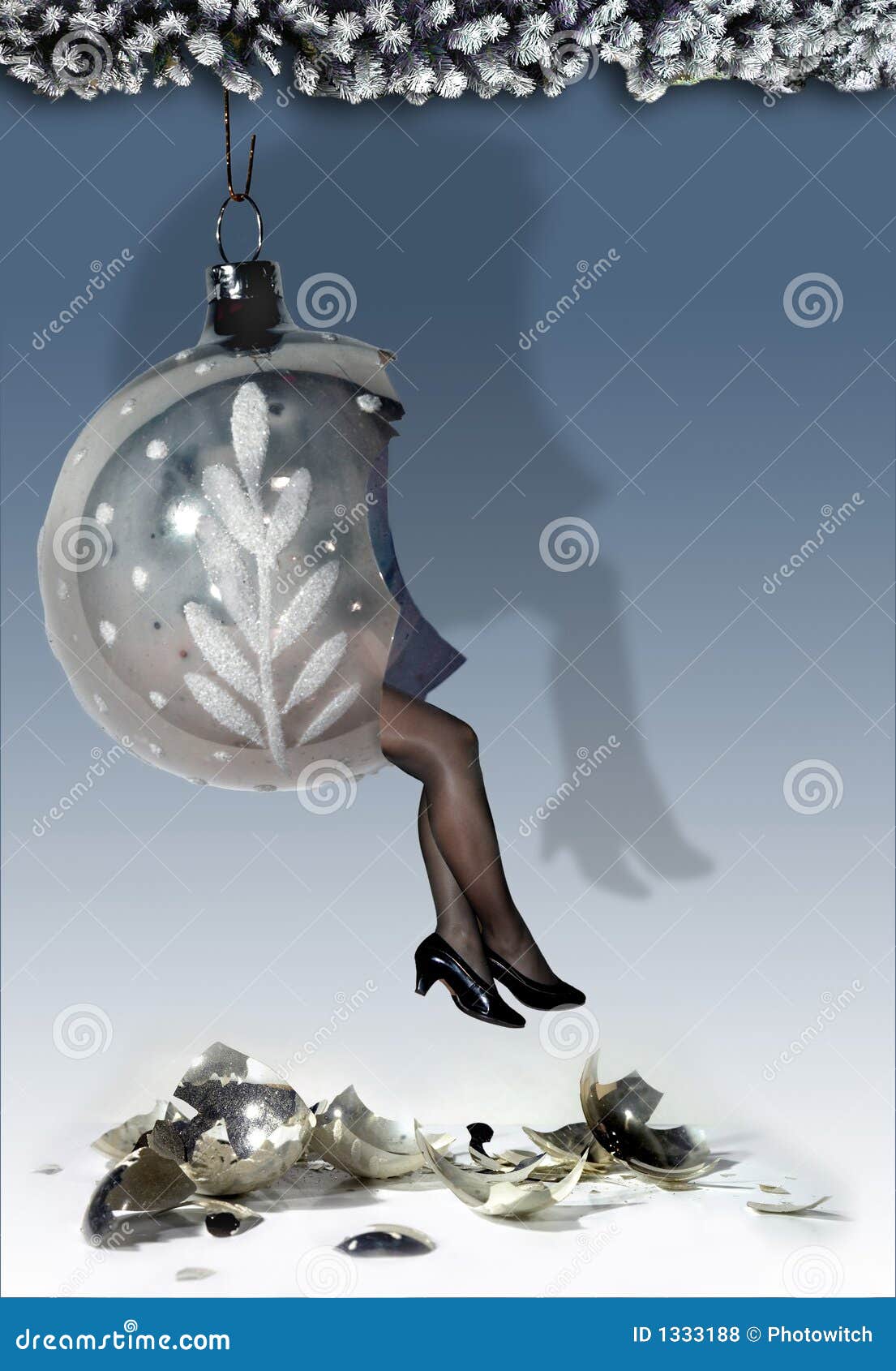 Broken decorations stock photo. Image of joyous, decorate - 1333188