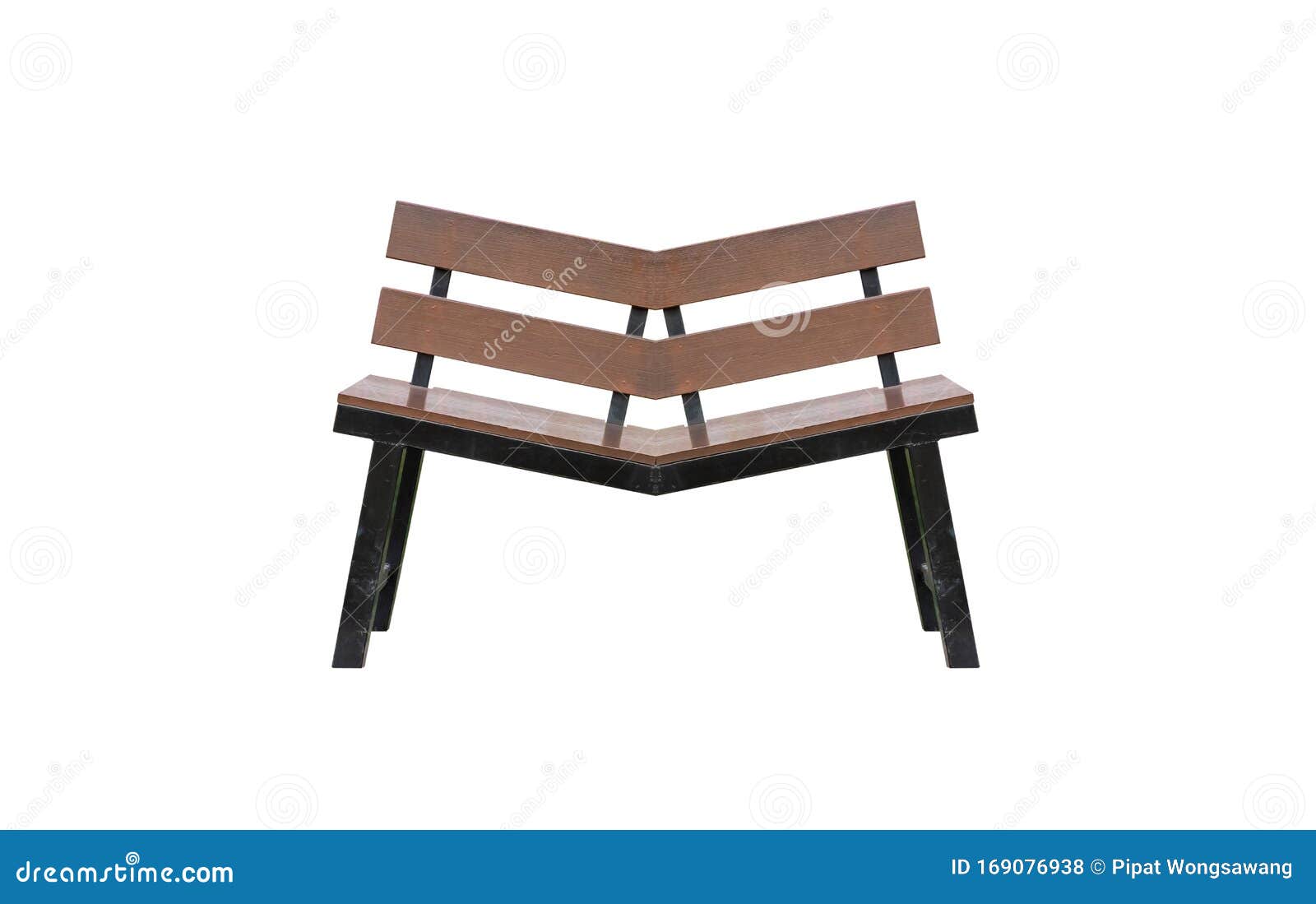 Broken Design of Bench , Isolated on White Background with Clipping ...