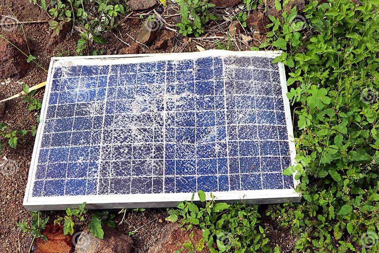 Broken Destroyed Cracked Hole in Solar Panel after Hailstorm. Solar ... Broken Destroyed Cracked Hole in Solar Panel after Hailstorm. Solar ...