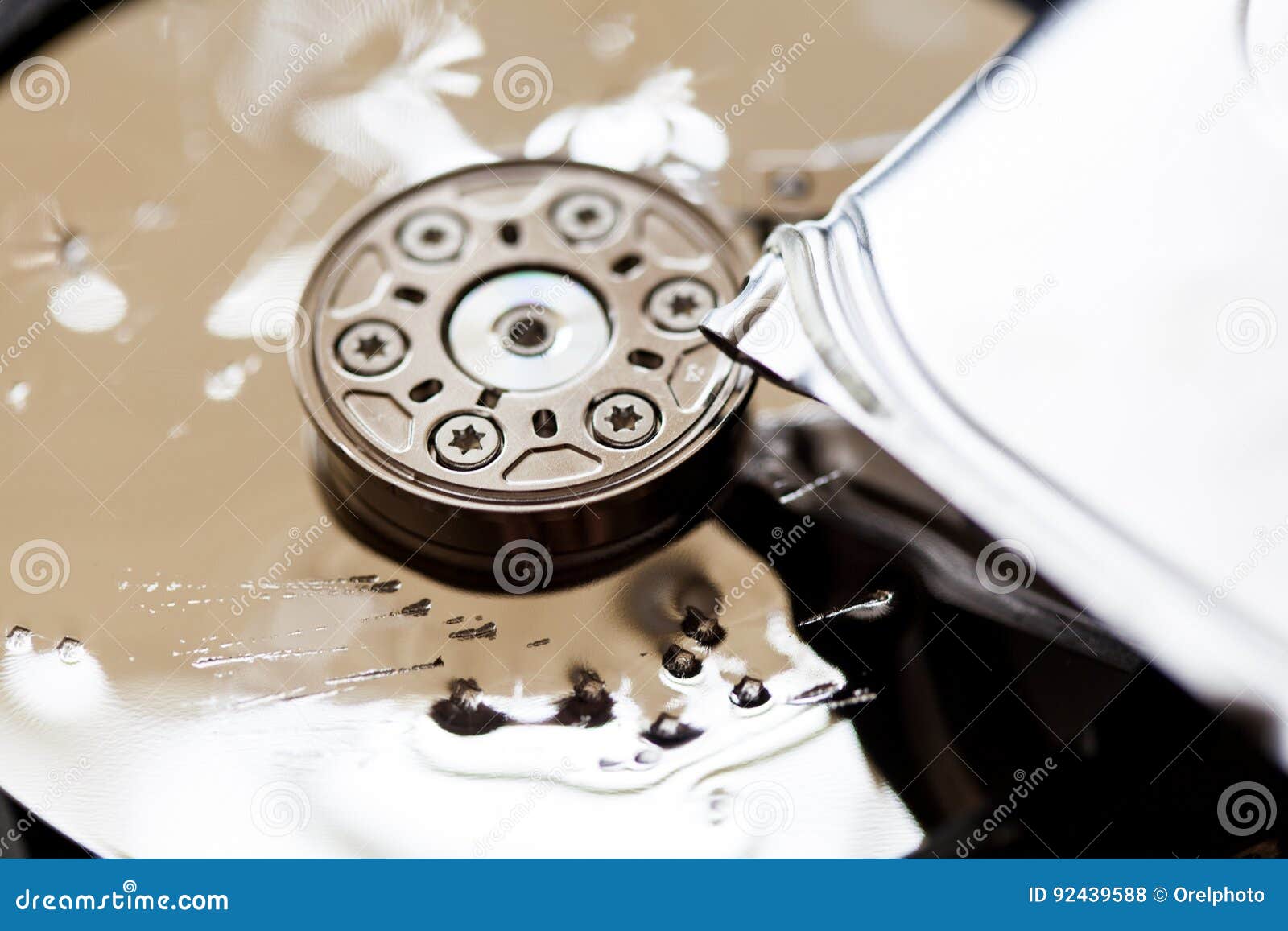 Broken and Destroyed Hard Drive Disk Stock Photo - Image of crash ...