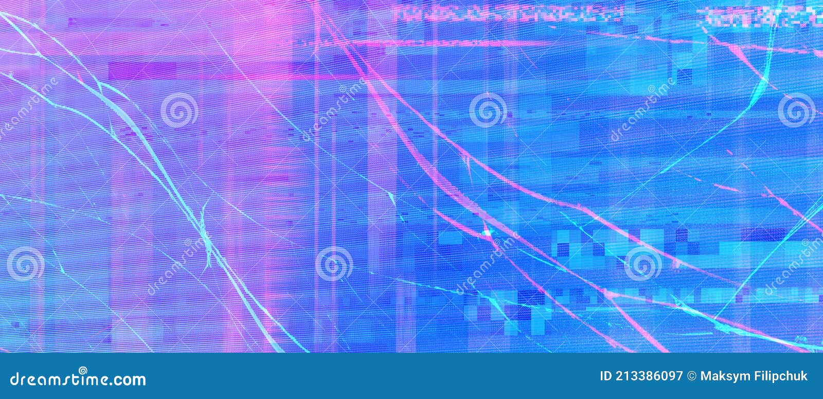 Broken Device Screen Artifacts Stock Illustration - Illustration of ...