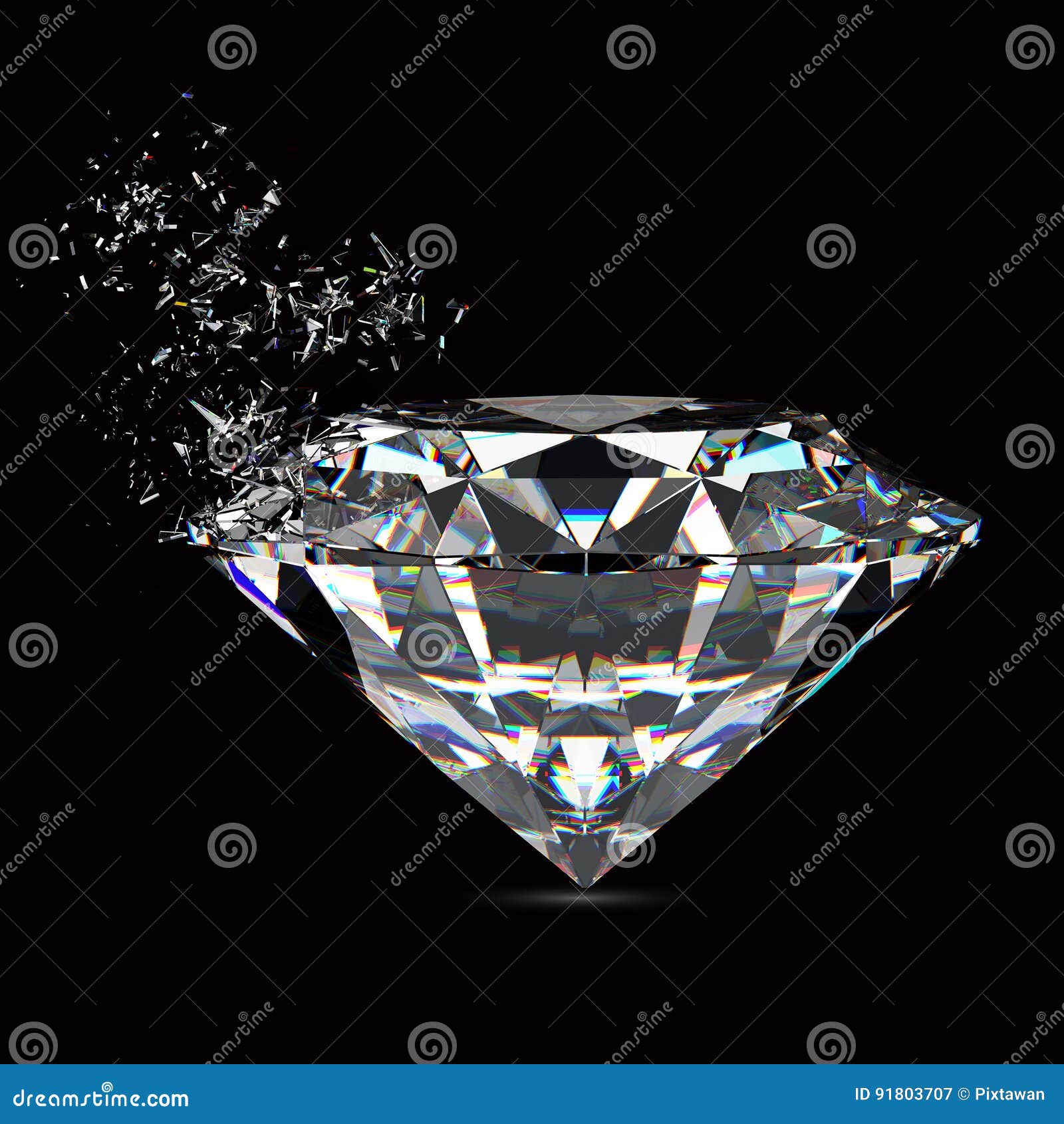Diamond Refraction Background Royalty-Free Stock Photography ...
