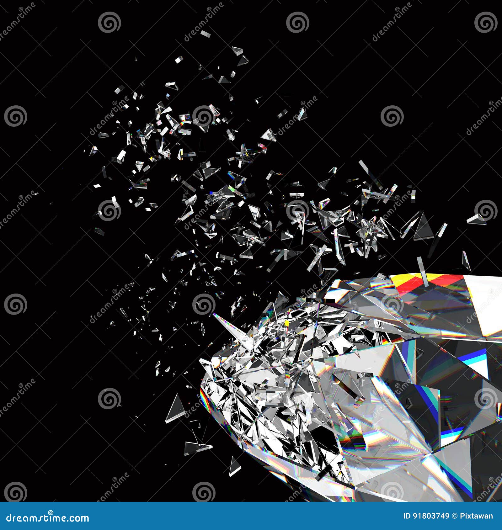 Diamond Refraction Background Royalty-Free Stock Photography ...