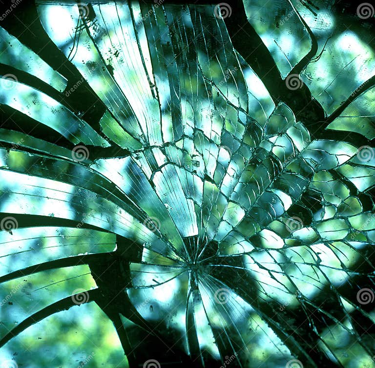 Broken dirty glass stock image. Image of destruction - 13617123