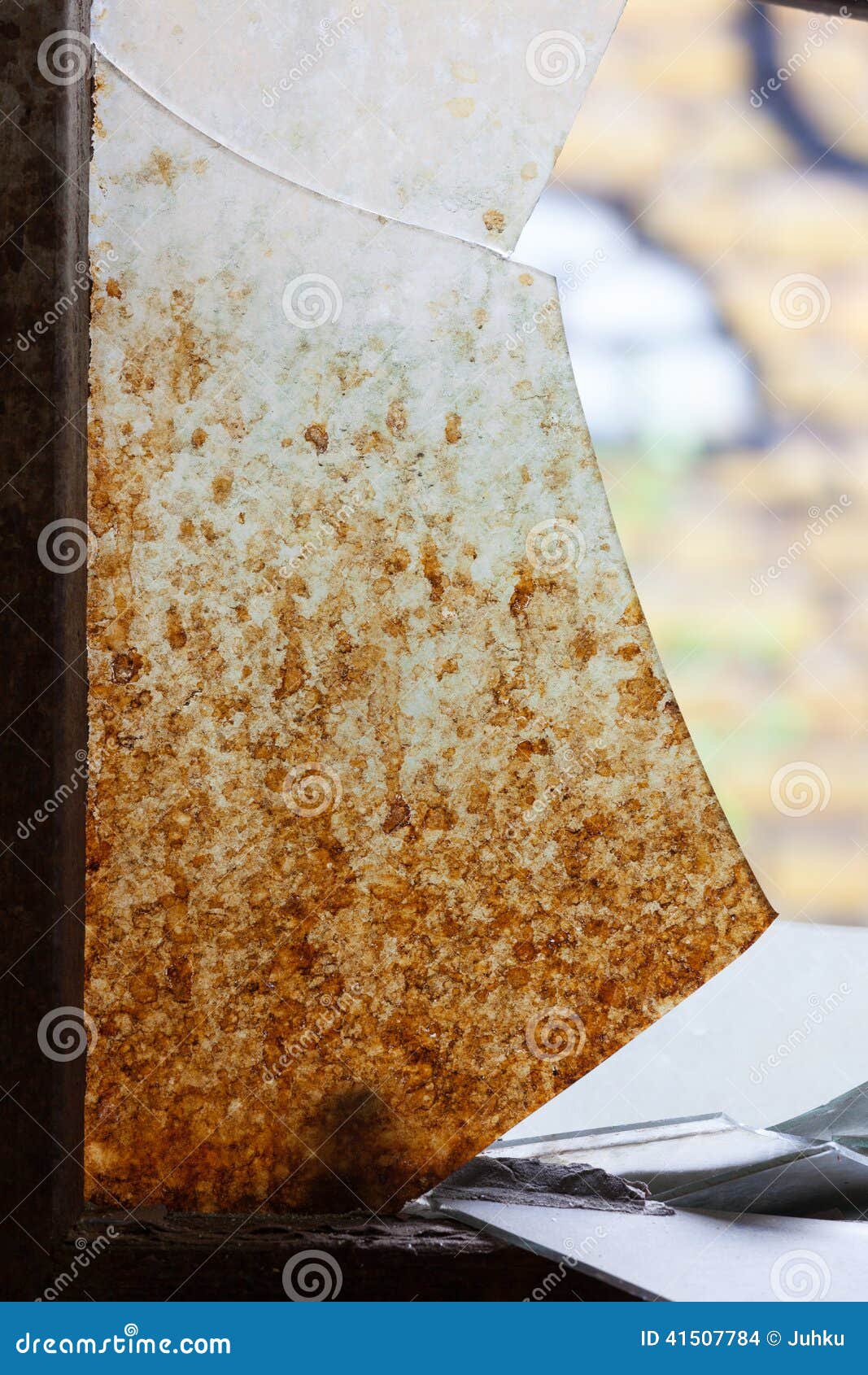 Broken dirty window glass stock photo. Image of decay - 41507784