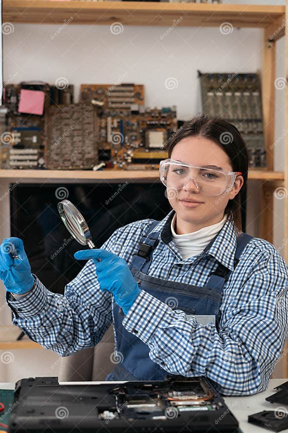 Broken Disassembled Laptop. Electronic Parts of Pc: Motherboard, Microprocessor Stock Photo ...