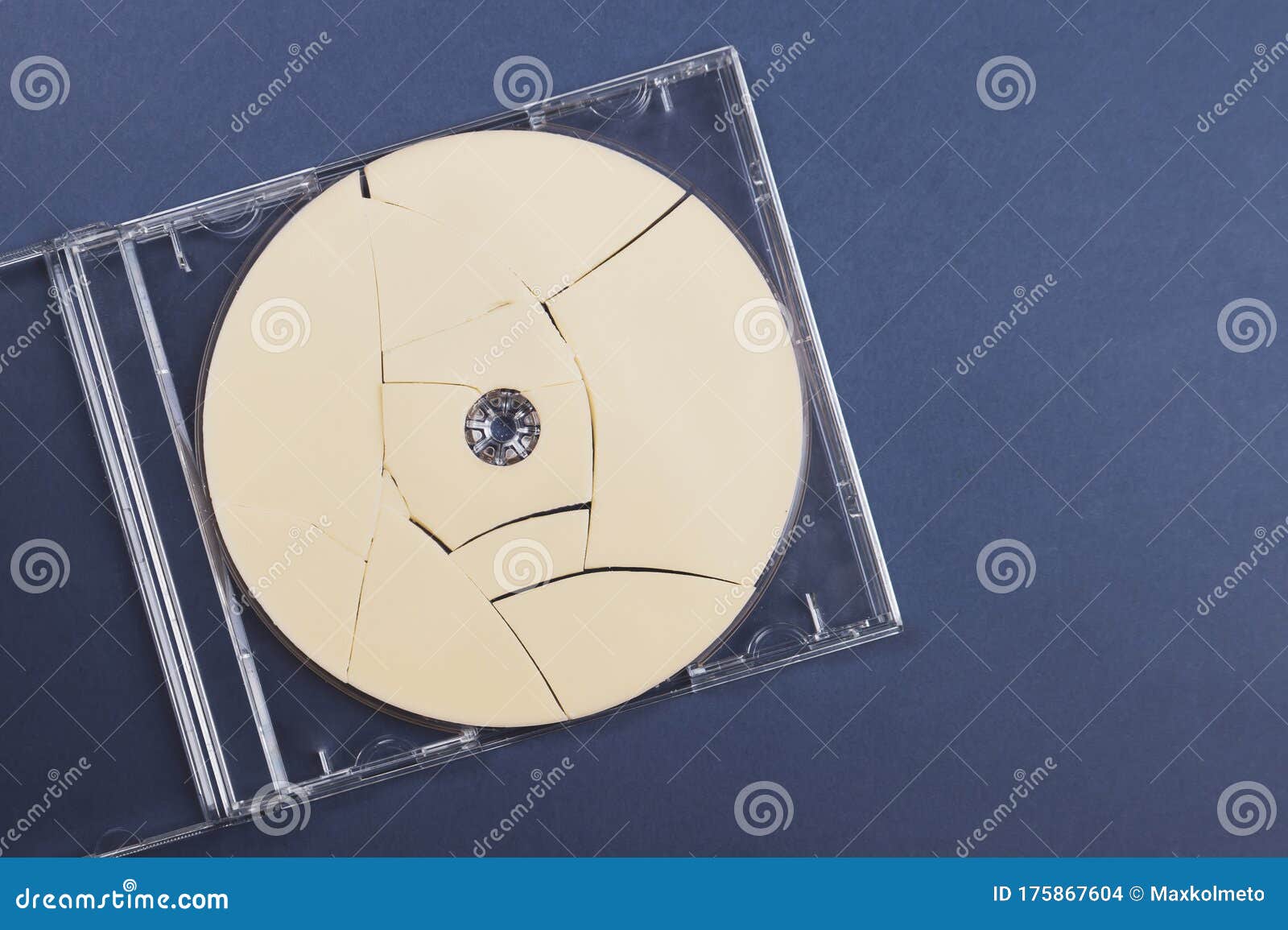 Broken CD Disc With Scissors Isolated On White Bac Royalty-Free Stock ...