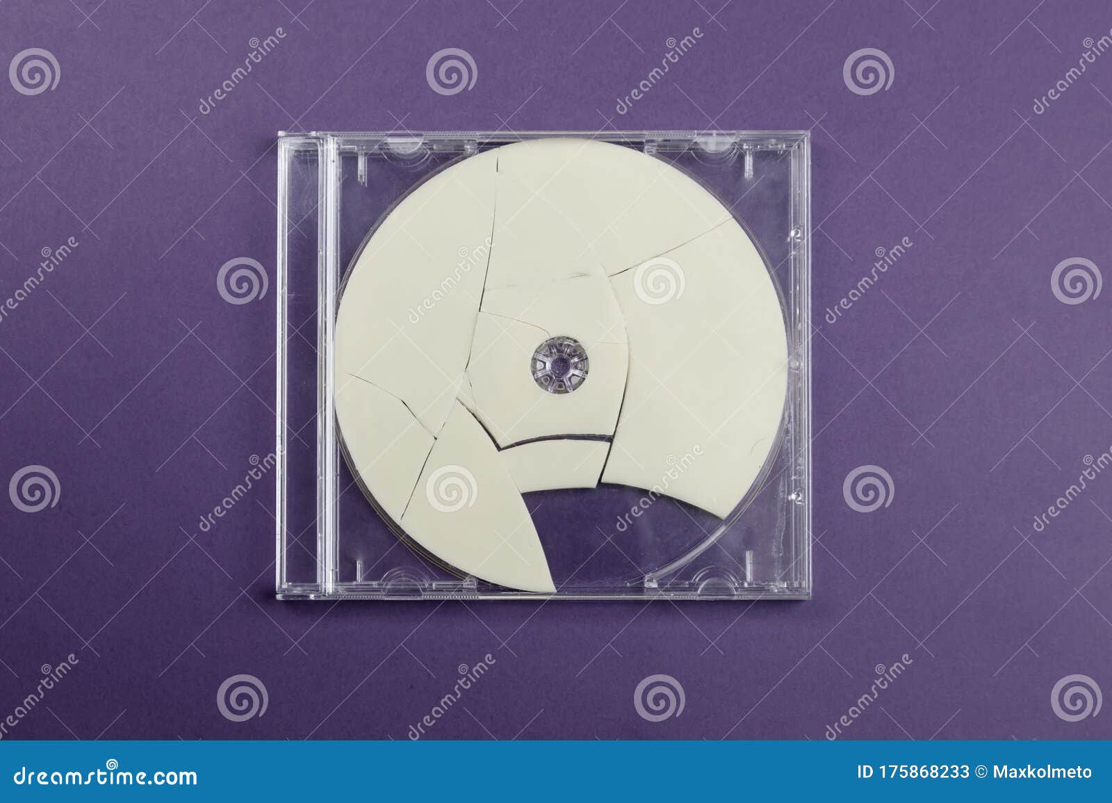 Broken CD Disc With Scissors Isolated On White Bac Royalty-Free Stock ...