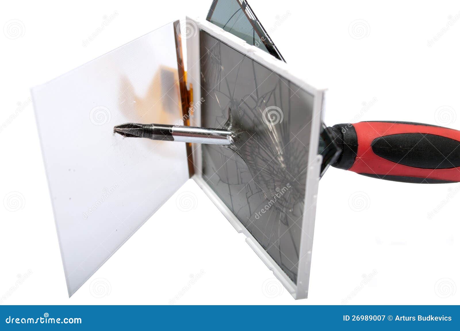 Broken display stock image. Image of hole, demolished - 26989007