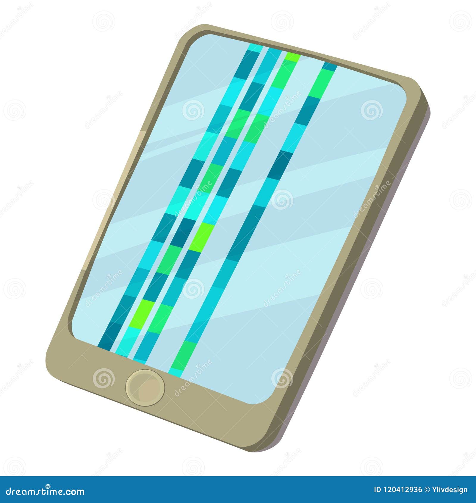 Broken Display Icon, Cartoon Style Stock Vector - Illustration of ...