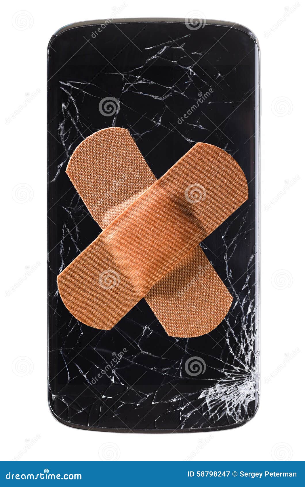 Broken display stock image. Image of device, communication - 58798247