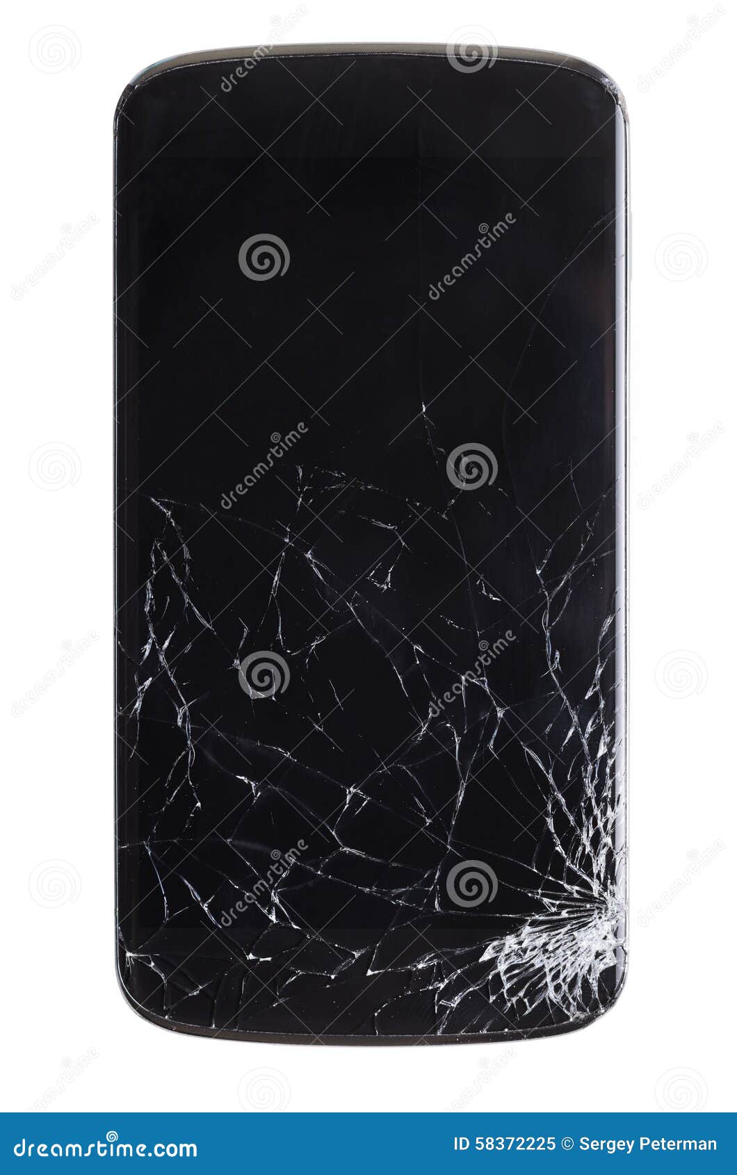 Broken display stock image. Image of accident, black - 58372225