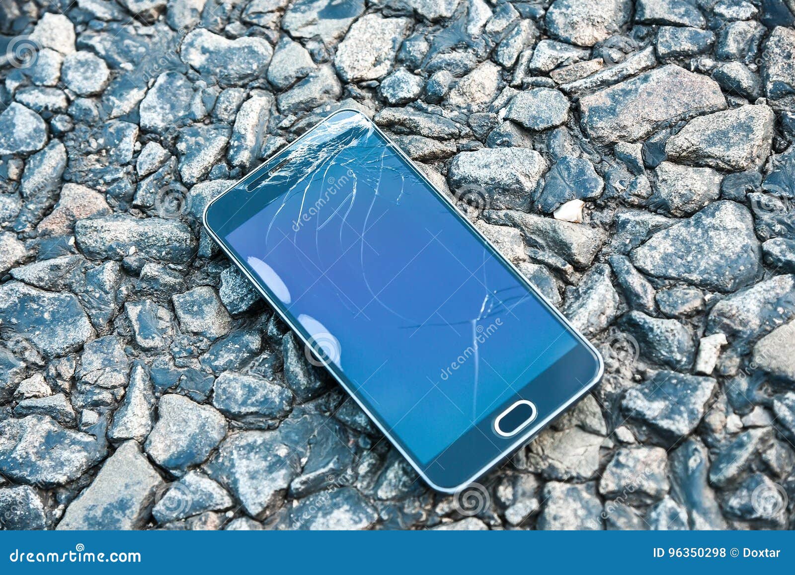 Broken Display in a Smart Background Stock Photo - Image of crash ...