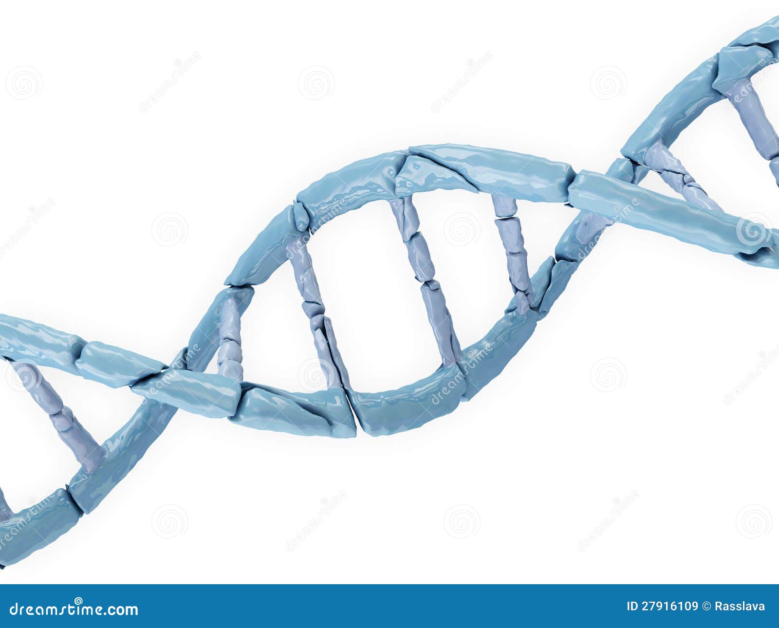 Broken DNA stock illustration. Illustration of chromosome - 27916109