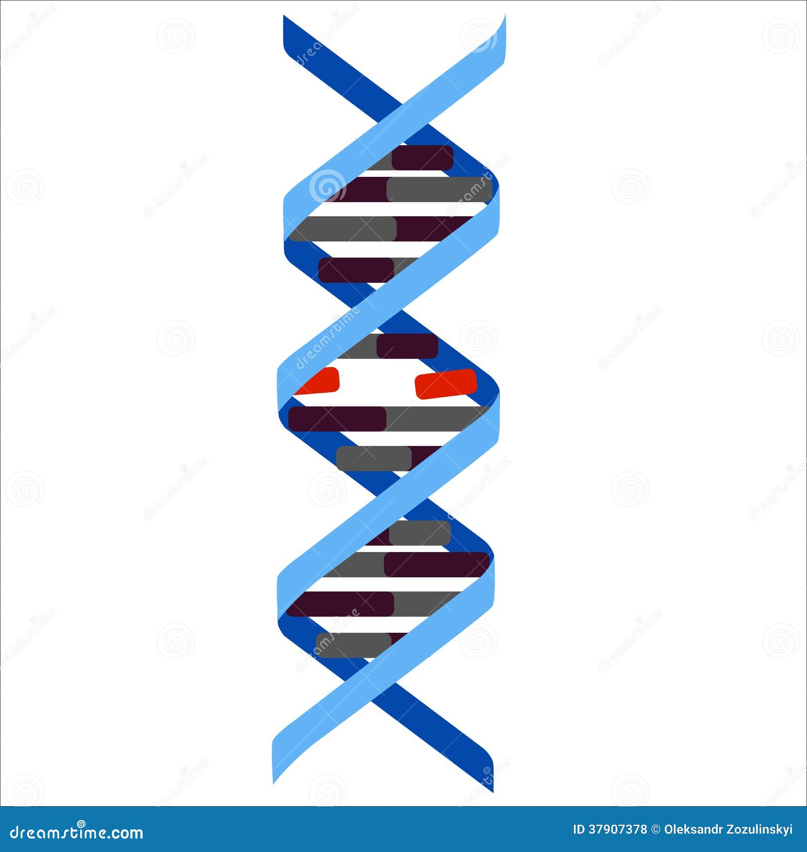 Broken DNA stock illustration. Illustration of molecular - 37907378