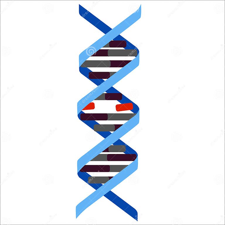 Broken DNA stock illustration. Illustration of molecular - 37907378