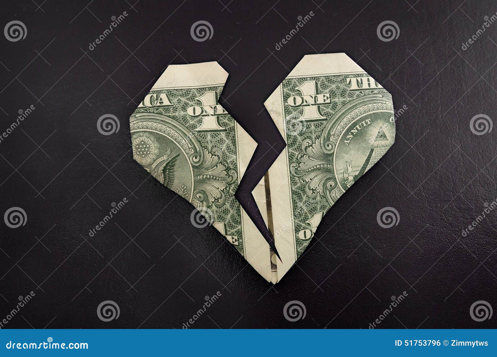 Split Dollar Bill On A Plate Stock Photography | CartoonDealer.com ...