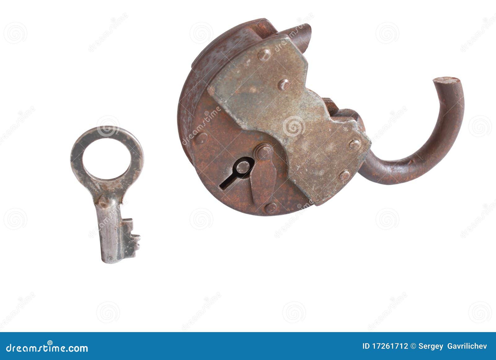 The broken door-lock stock photo. Image of background - 17261712