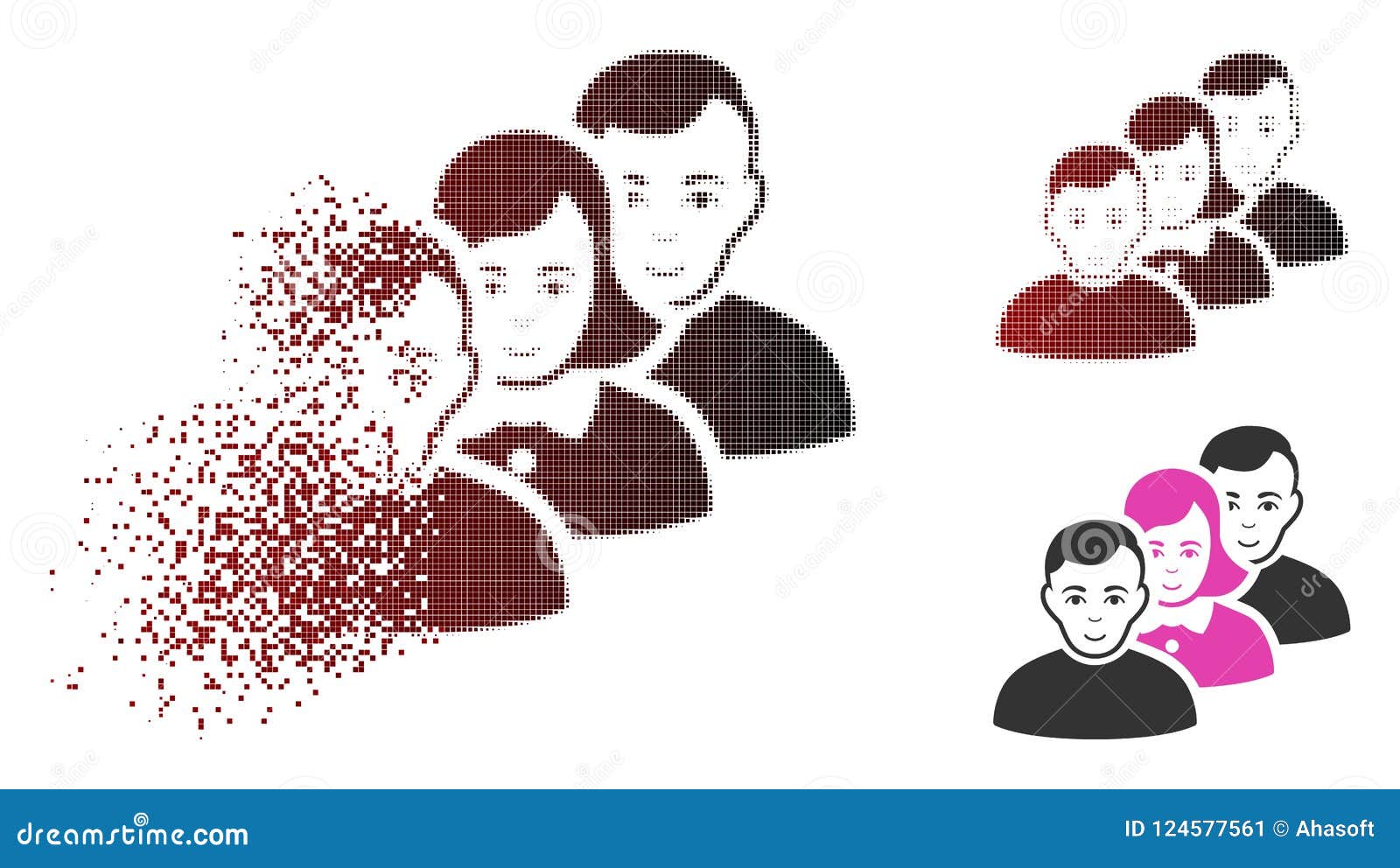 Broken Dot Halftone People Queue Icon Stock Vector - Illustration of ... Broken Dot Halftone People Queue Icon Stock Vector - Illustration of ...
