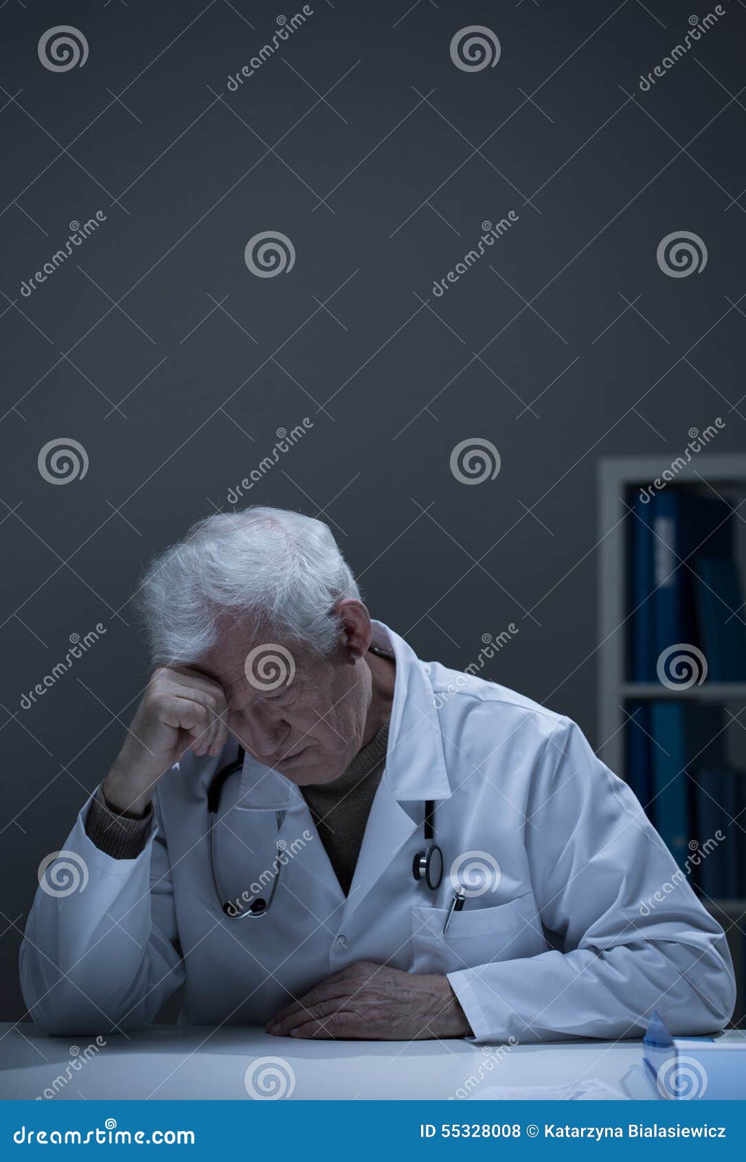 Broken down doctor stock photo. Image of depression, medicine - 55328008